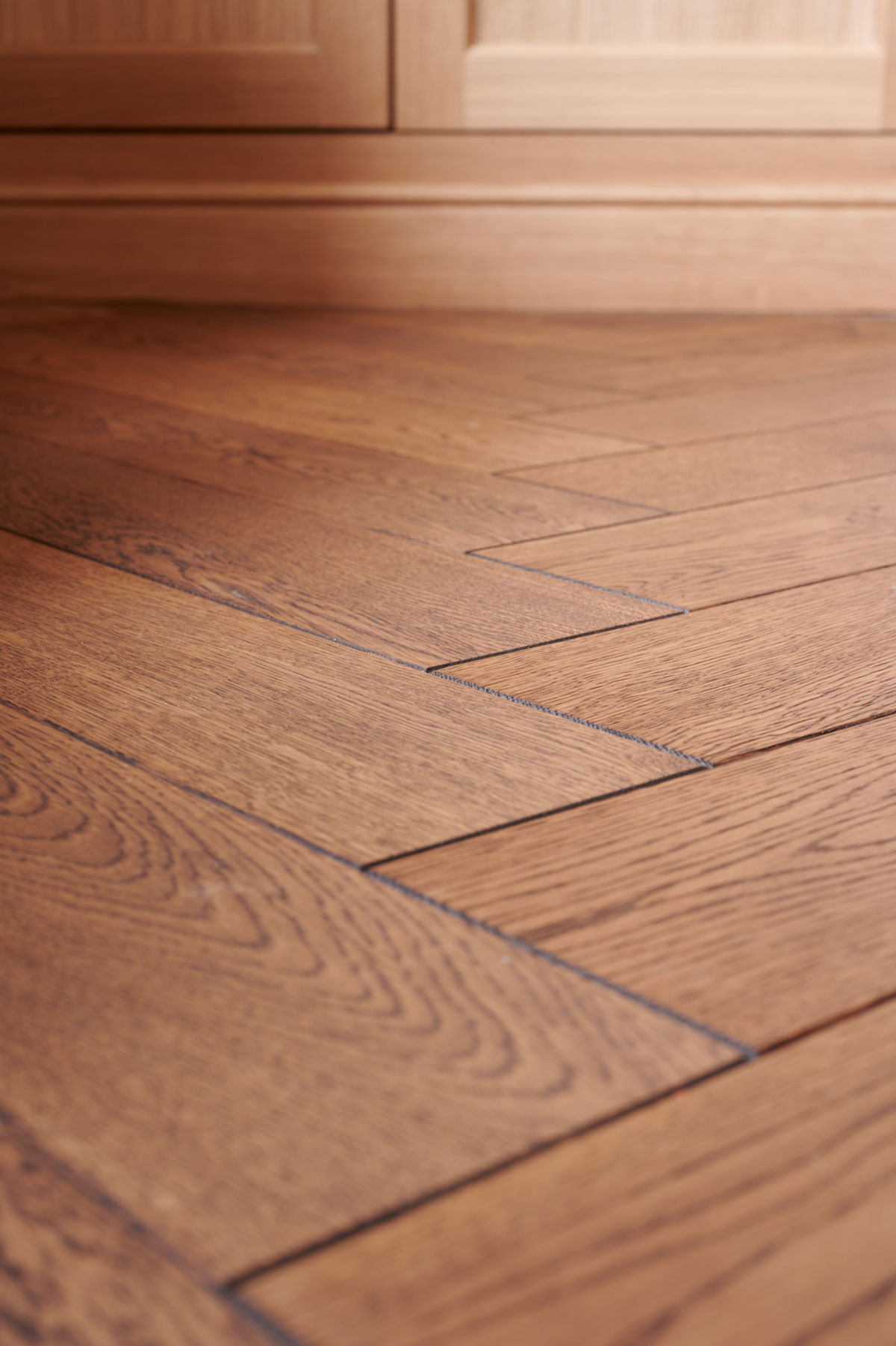 Parquet Rovere Ambra: Spina di Pesce, Spina Italiana 90°