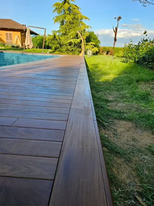 Parquet Lapacho: decking legno Ipè Lapacho per esterni